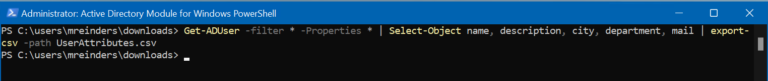 How to Export Active Directory Users to CSV | Petri