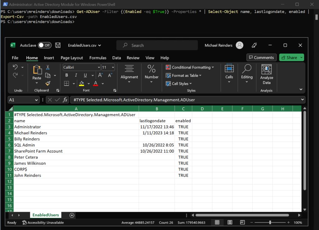 How to Export Active Directory Users to CSV | Petri