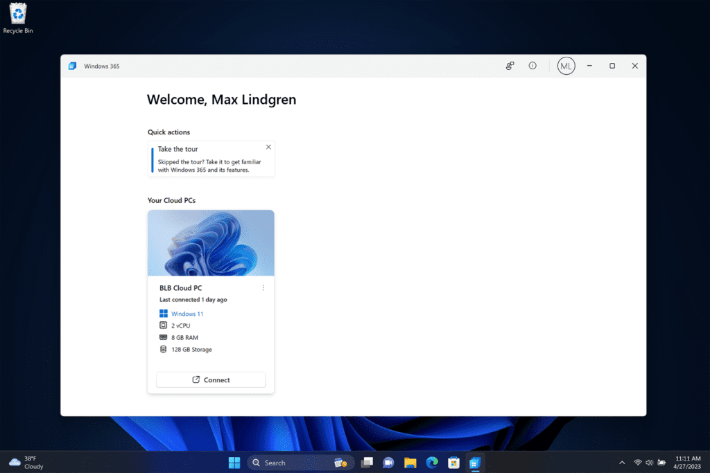 Microsoft's New Windows 365 App Brings Cloud PCs into Windows 11