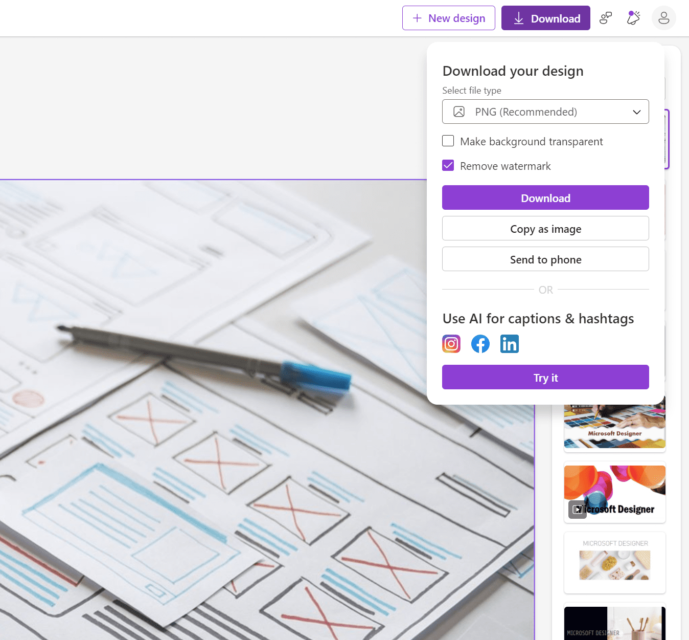 Microsoft Designer Enters Public Preview with New A.I. Features - Petri ...